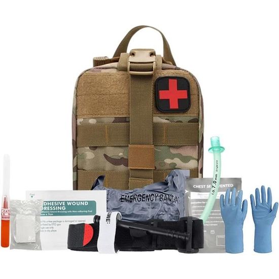 Kit Premiers Secours Survie AméLioré, 9pcs Fournitures MéDicales d'urgence Essentielles pour ...