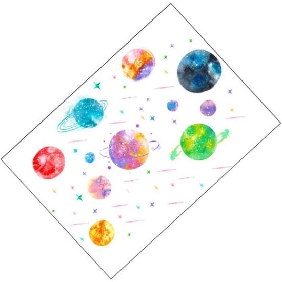 Autocollant Ornement Pour Fusée Étoile Décoration Motif Système De ...