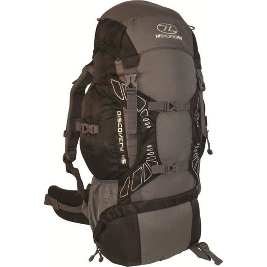 HIGHLANDER Sac à dos Discovery 45 L Noir Noir - Cdiscount Sport