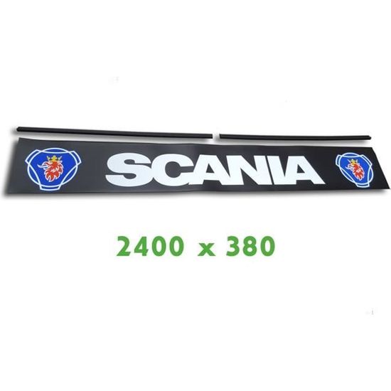Bavette sous pare-choc 2400 x 380 mm - Bavette arrière SCANIA - pour camion et semi-remorque ...