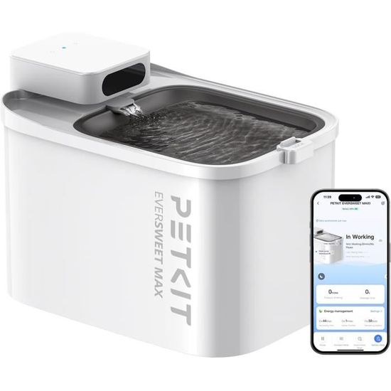 Fontaine à eau - AUTREMENT - EVERSWEET Max - Acier inoxydable - 3L ...