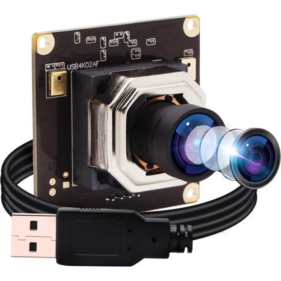 ELP 4K Module de caméra autofocus Ultra HD USB avec Objectif sans ...