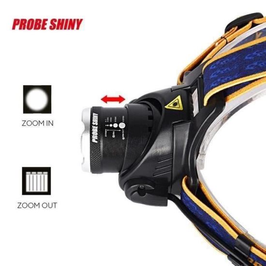 LAMPE FRONTALE MULTISPORT LED phare torche 6000Lm XM-L T6 Lampe ...