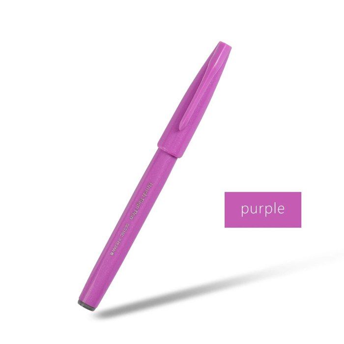 Pentel-Stylo pinceau tactile japonais à pointe souple,stylo pastel ...