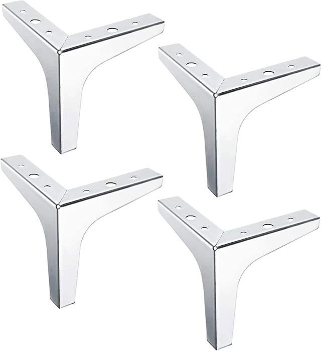 Pieds de Meubles Triangulaires en Métal, 4 Pièces Interchangeables pour DIY et Mobilier ...