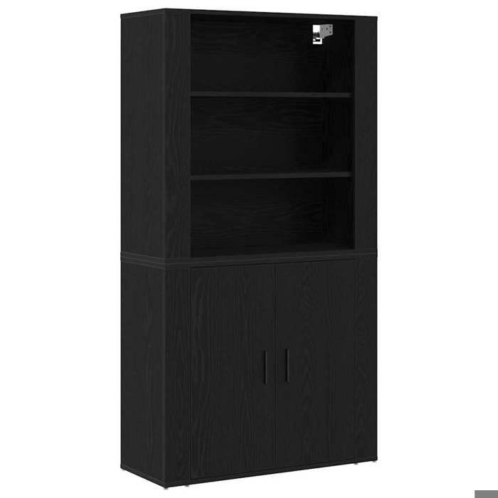 Luxueux Best*Cabinet,Meuble Étagère pour salon - Étagère Chêne noir ...