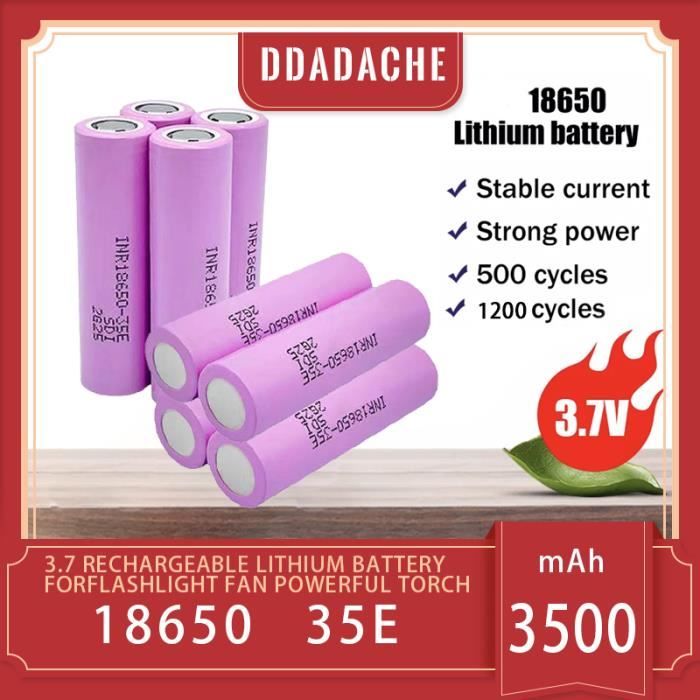 3 pièces-Batterie Lithium Ion Haute Puissance Originale Oustandardisée, 18650, 18650 mAh, 3500 V ...