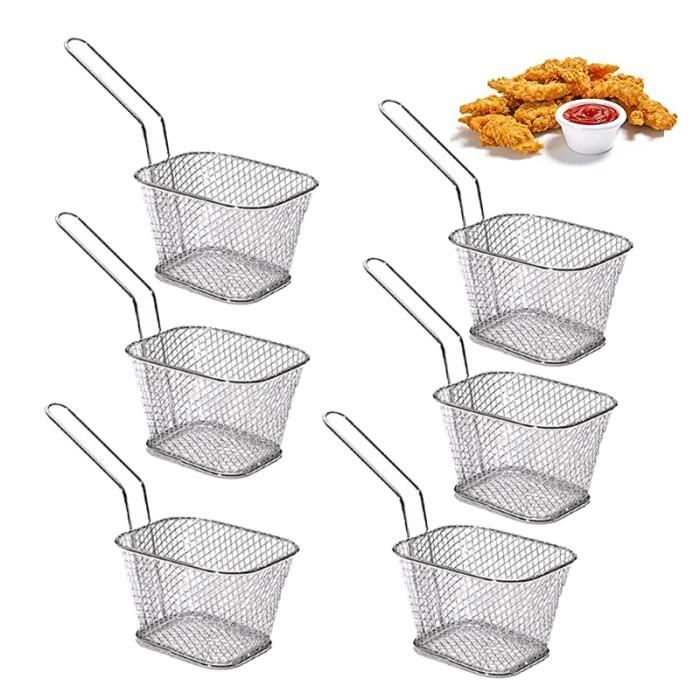 8 Pièces Panier à Frites Individuel, Mini Paniers à Frites Panier à ...