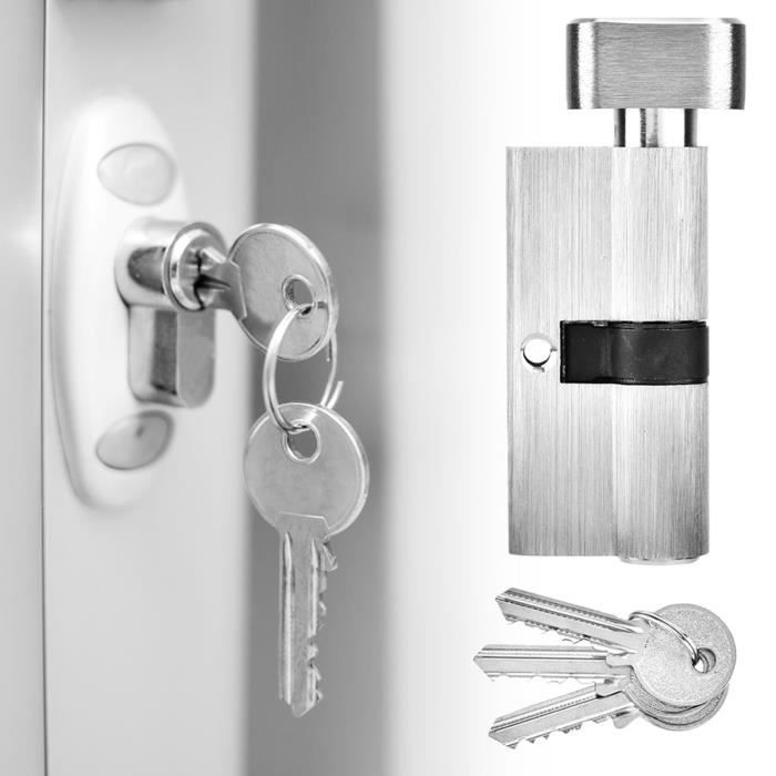 Noyau de serrure de porte Cylindre de porte 55 65 75 75 85 85 90 mm ...