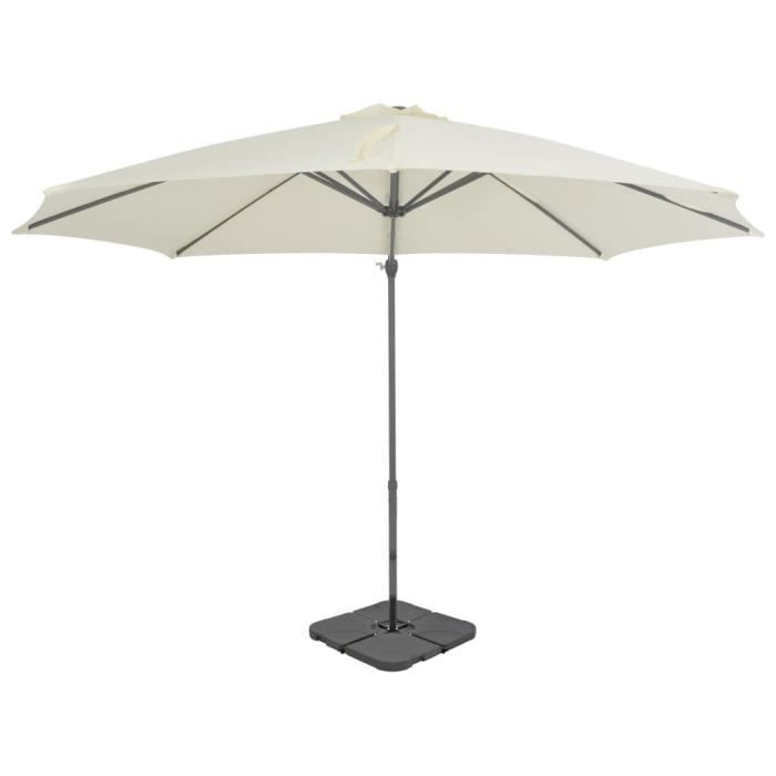 Parasol avec base portable Sable - Cdiscount Jardin