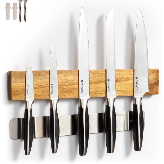 Porte Couteaux de Cuisine Mural de 40 cm par - Barre Aimantée Porte ...