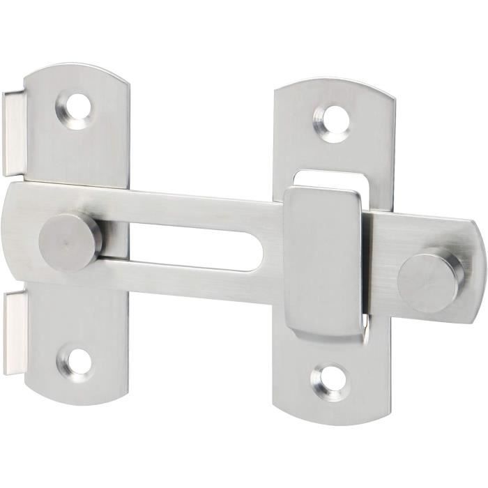 Verrou De Porte Coulissante Serrure De Porte Loquet À Bascule Boulon De ...