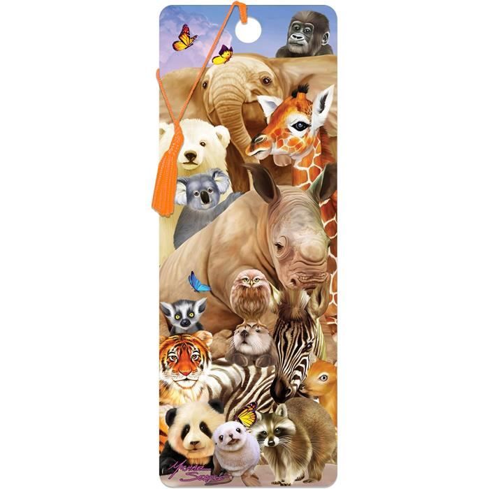 3D LiveLife Marque-page - Sourire Sauvage de Deluxebase. Marque page ...