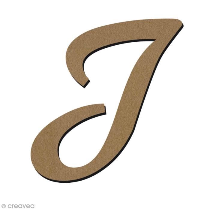 Lettre en bois 30 cm - Alphabet manuscrit - I Majuscule - Cdiscount ...