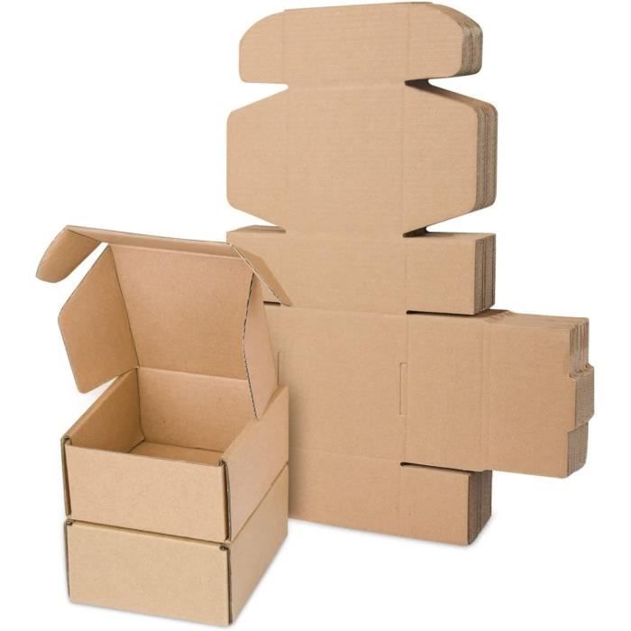 10 Pièces Boîtes d'expédition en carton ondulé, petites boîtes à colis ...
