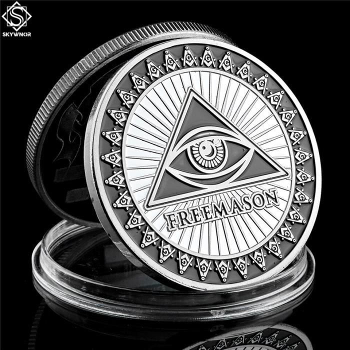 Maçons plaqués en argent 1 oz Symboles masoniques, Collections de ...