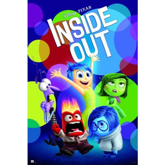 Poster Inside out. Personnages principaux. - Cdiscount Maison