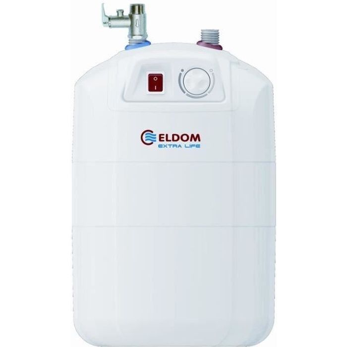 Chauffe-eau électrique - Eldom - 10 Litres - 2 kW - Installation sous évier - Pressurisé ...