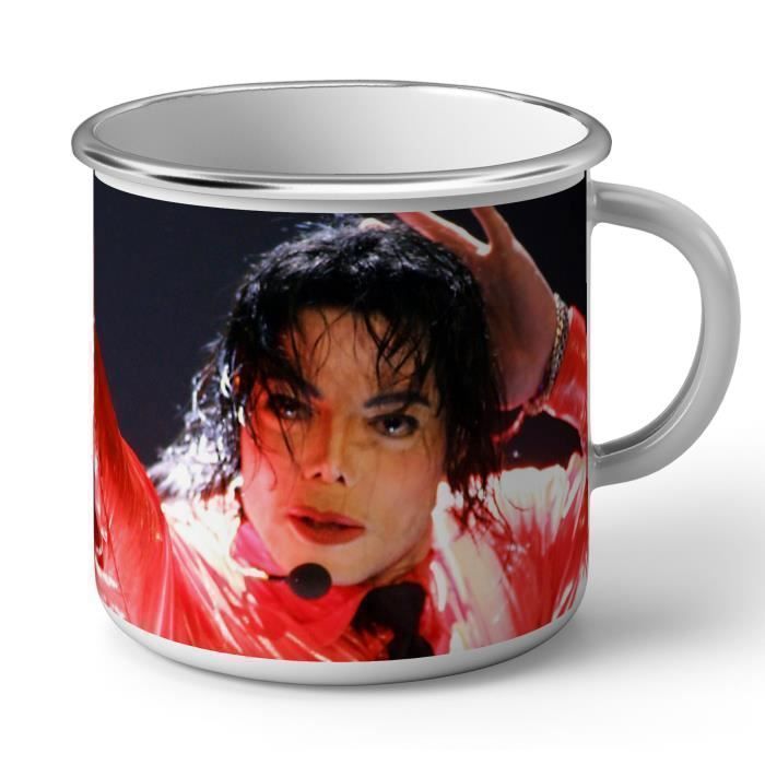 Mug en Métal Emaillé Michael Jackson Concert 2002 Chanteur Pop Star ...