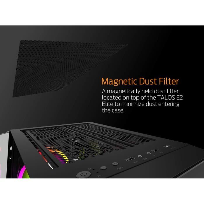 Zeus GAMDIAS ATX Boîtier de Gaming avec 3 Ventilateurs ARGB de 120 mm ...