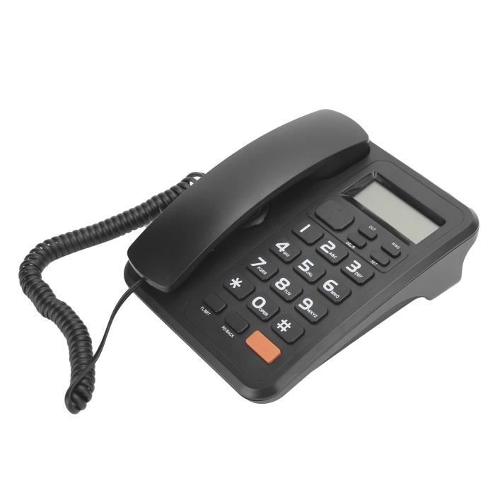 HURRISE Téléphone fixe à la maison Téléphone Fixe, Affichage de L'ID de L'appelant Téléphone ...