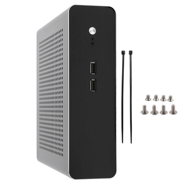 G60S Châssis HTPC Boîtier Mini‑ITX d'Alimentation DC‑ATX Tout en ...