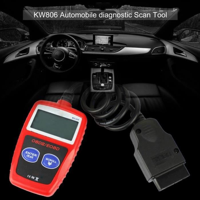 Lecteur de Code automatique OBD 2 OBDII KW806 d'outil de Scanner de Diagnostic de panne de ...
