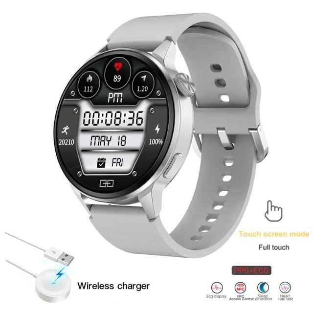 RUMOCOVO® Montre connectée NFC pour hommes et femmes avec suivi des ...