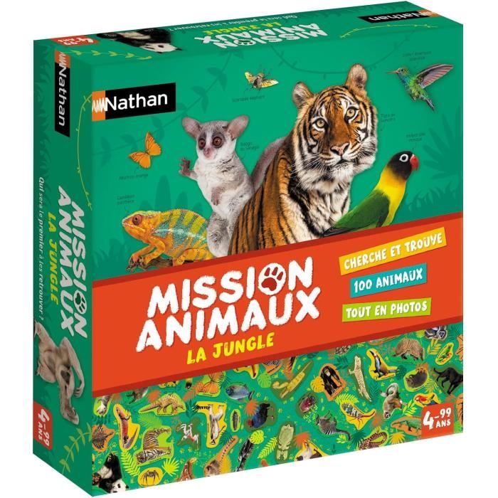 Nathan Nathan Mission Animaux La Jungle Jeu D'Observation Pour Enfants ...