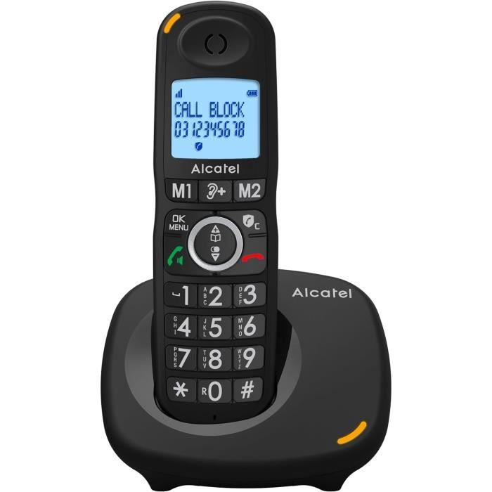 Xl595 B, Téléphone Sans Fil À Grosses Touches, Grand Écran Et Audio ...