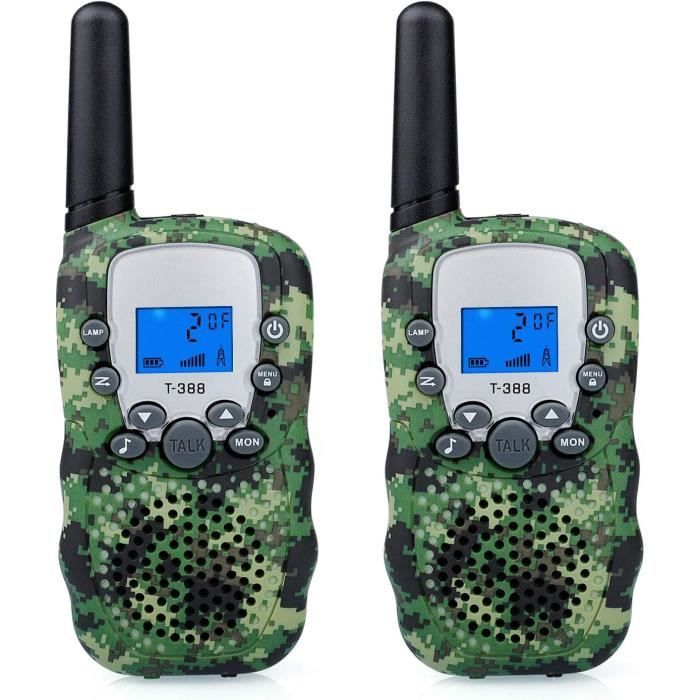 Cooja Talkie Walkie Camouflage 3km Longue Portee, Paire de Talkies ...