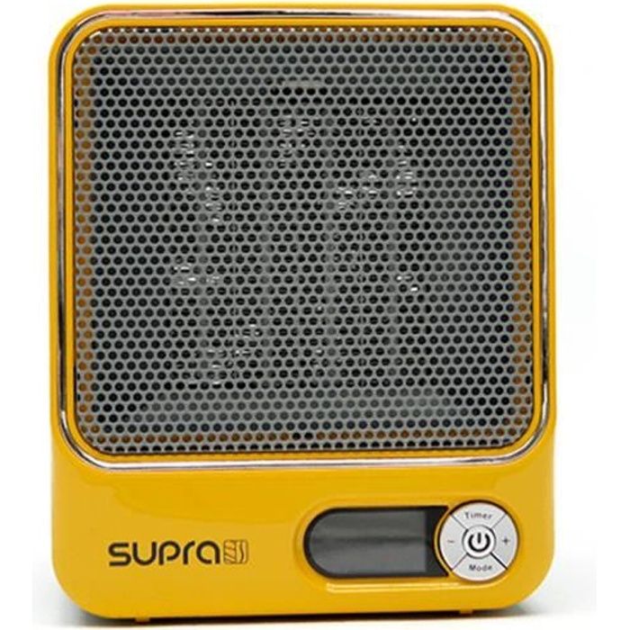 Chauffage soufflant mobile 1500w jaune - CERAM DIGITAL JAUNE MOUTARDE ...
