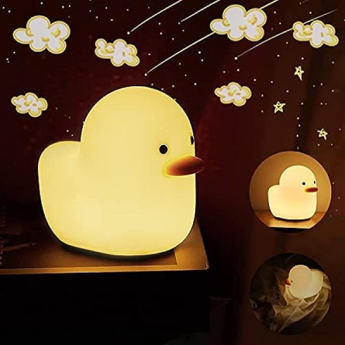 Veilleuse Pour Enfants Canard Mignon, Lampe De Nuit À Led Avec Capteur Tactile Lampe De Chevet ...