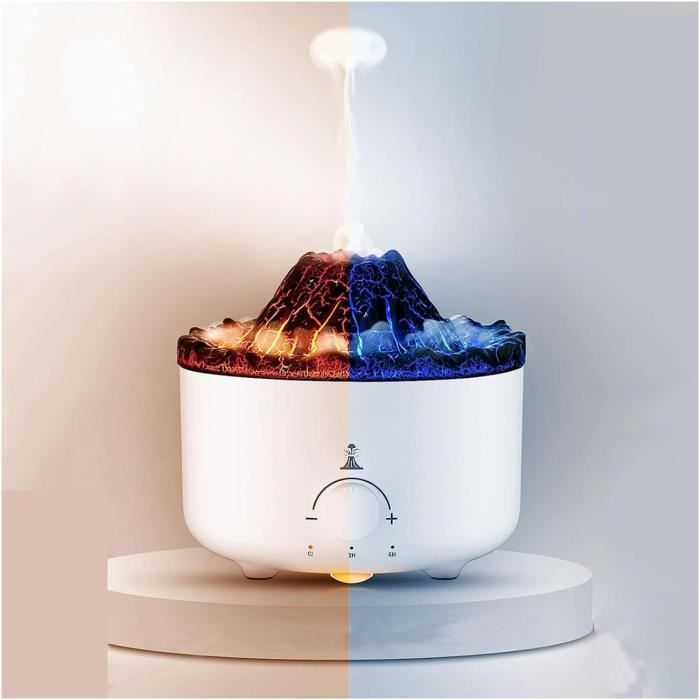 Flame Humidifier, Diffuseur Huiles Essentielles Flame 2 Couleurs-Formes ...