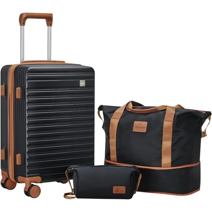 Lot De 3 Valises De Voyage Rigides Avec Chariot, Valise De Voyage De ...