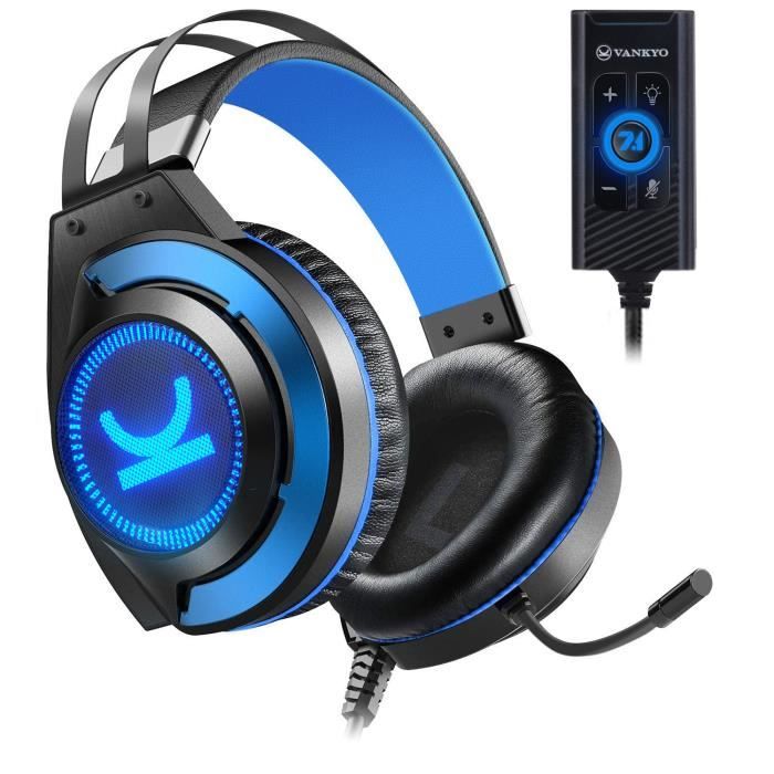 VANKYO CM7000 Casque Gaming PS4 Surround 7.1 Casque Gamer avec ...