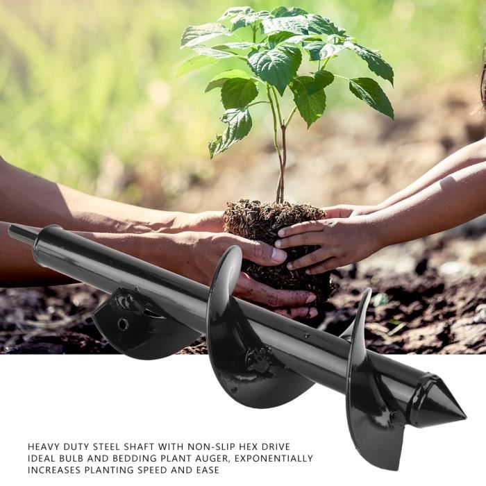 8 * 30CM Foret à tarière foret de foreuse de trou de jardin Foret de ...