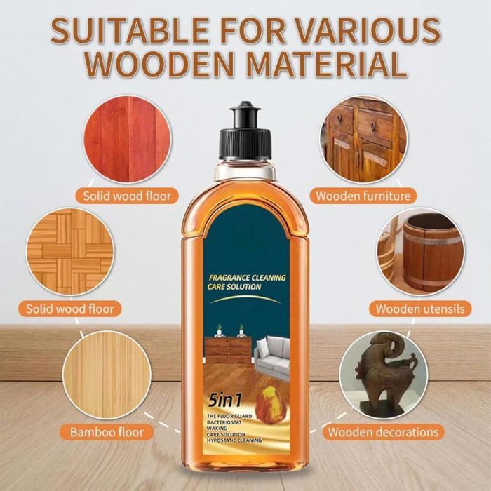 New Hardwood Floor Cleaner, Fragrance Cleaning Care Solution 5 in 1 ...