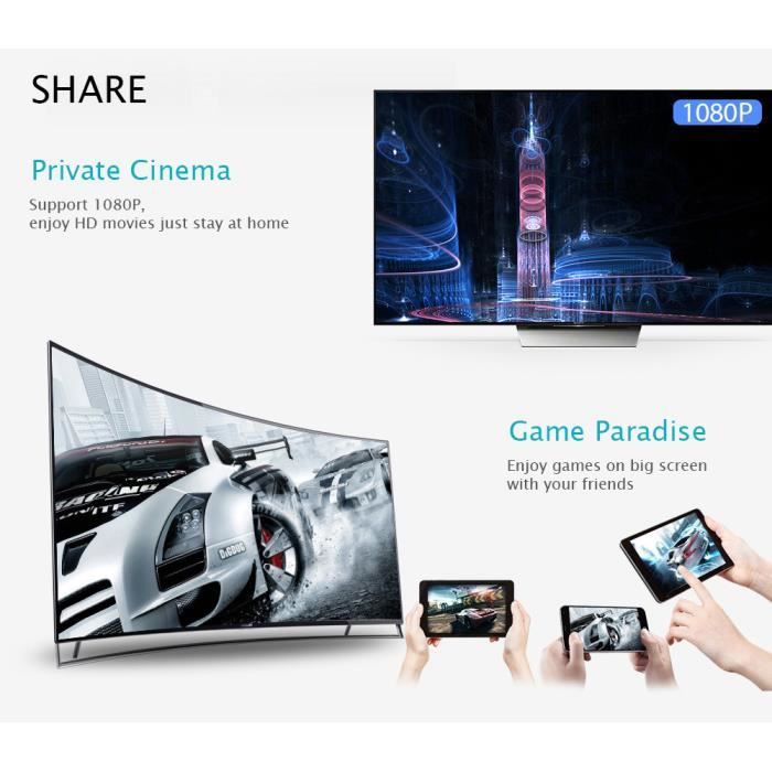 Pour Miracast Chromecast 2 Digital Media HDMI Video Streamer 2ème ...