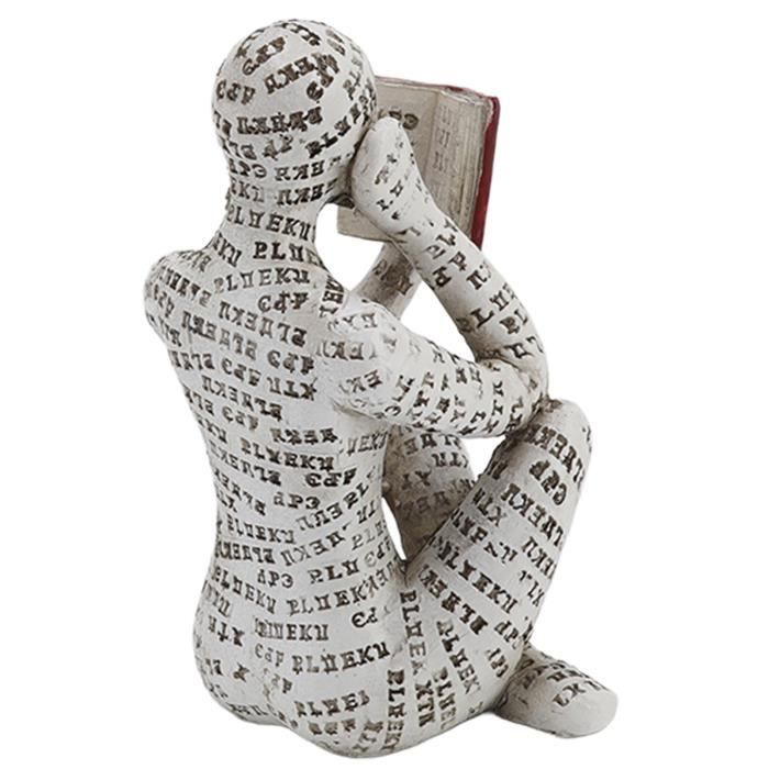 TMISHION Figurine de femme lisante Résine lecture femme Figurine ...