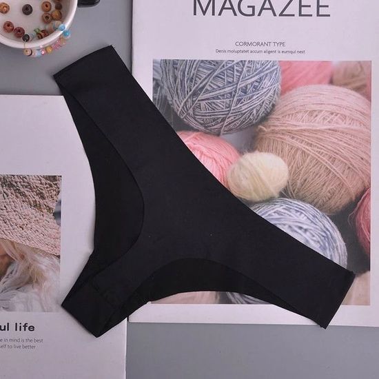 String en dentelle Transparent pour femmes,sous-vêtements Sexy,culotte ...