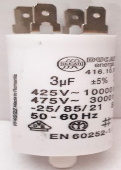 Condensateur ducati energia 3uf 450 volts cosse faston double et vis ...