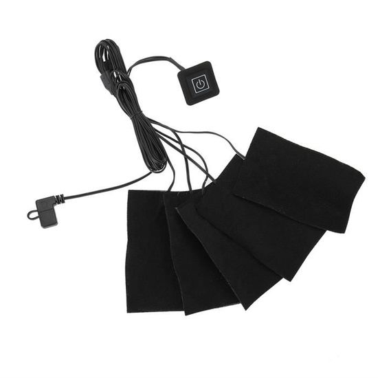 Chauffage électrique en tissu USB USB vêtements électriques cinq ...