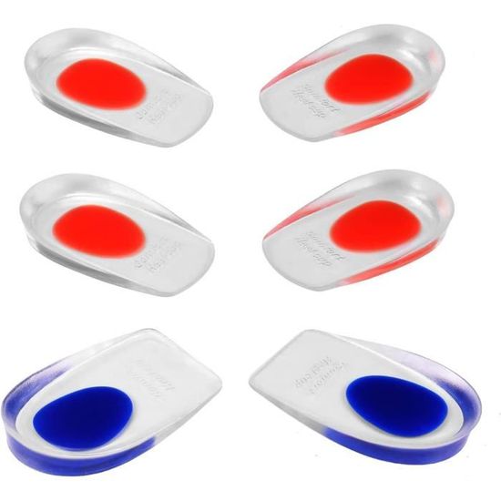 12 pack Talonnette Gel Talonnettes Semelle Silicone Talon Coussin pour ...