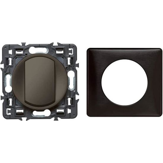 LI-099536 Céliane Interrupteur Simple, 250V, Graphite & 098851 Plaque ...
