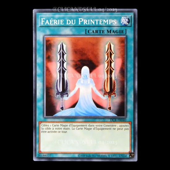 Carte YU-GI-OH DCR-FR040 Faérie du Printemps - Cdiscount Jeux - Jouets