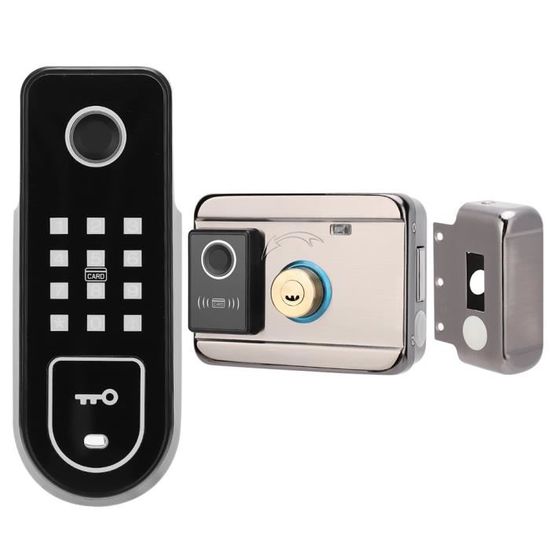 Entrée de porte, code clé Serrure d'empreinte digitale largement ...