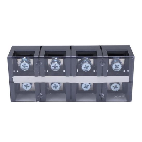 XUY-Bornier Vis Type Double Rangée 4 Positions Bande 200A Barrière pour ...