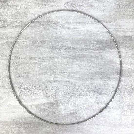 Cercle métallique - LEALOO - 50 cm - Gris mat - Métal - Abat-jour et ...