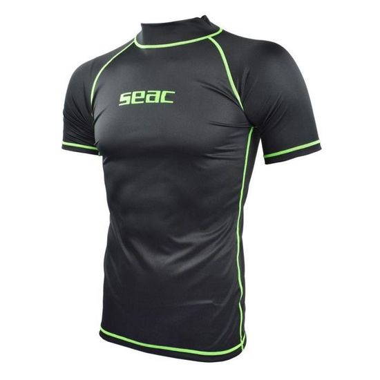 Combinaison Rash Guards Seacsub T Sun Short - SEAC SUB - Mixte - Noir ...